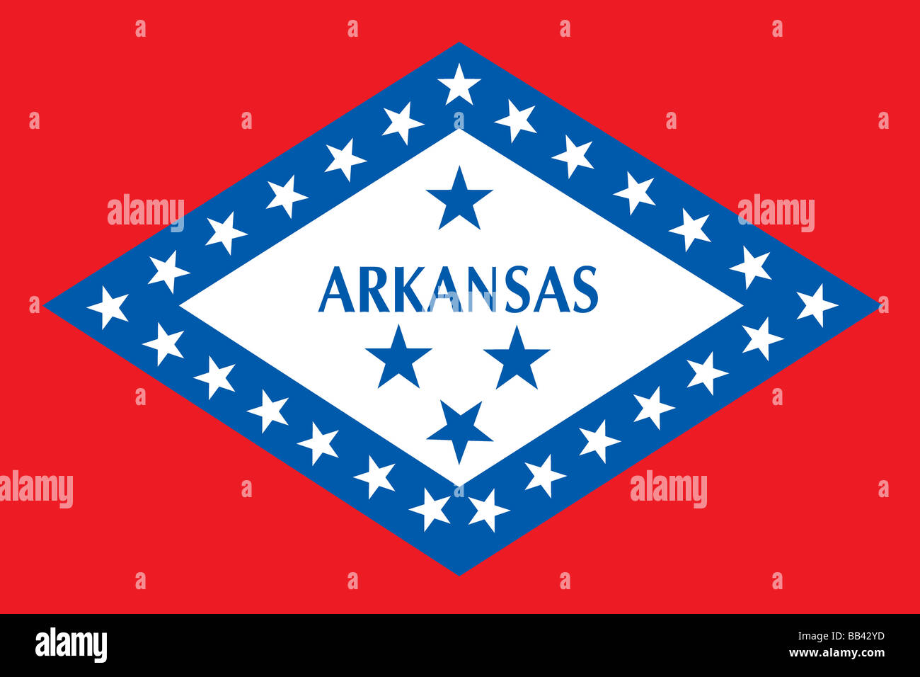 Arkansas state flag Stock Photo - Alamy