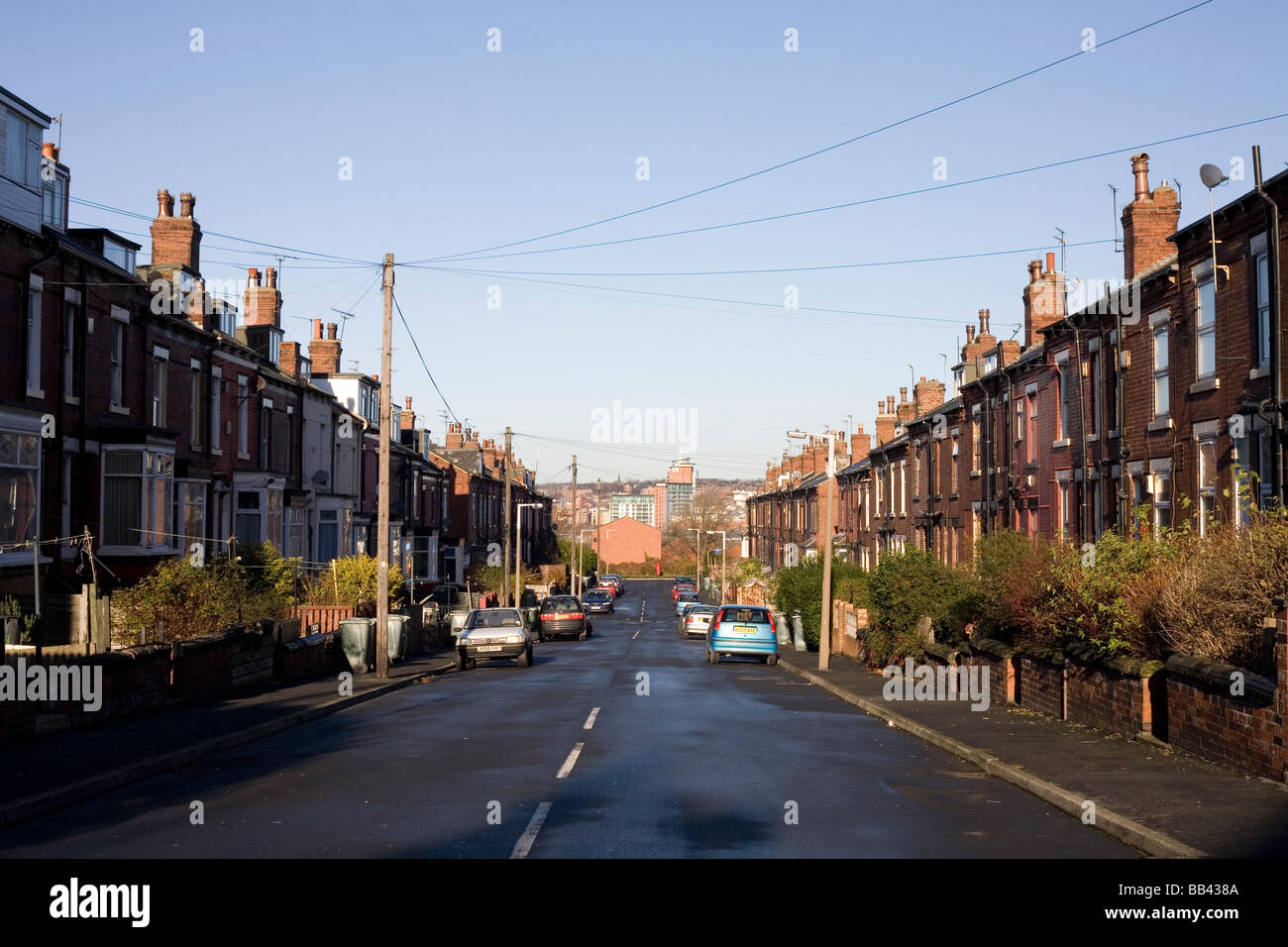 Inner City Streets Leeds West Yorkshire Dec 2008 Stock Photo - Alamy