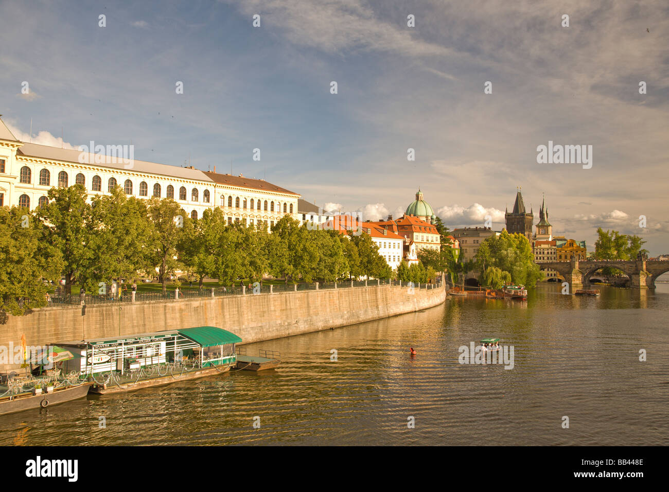 View from Manesuv most Bridge, Historical Center of Prague-UNESCO World ...