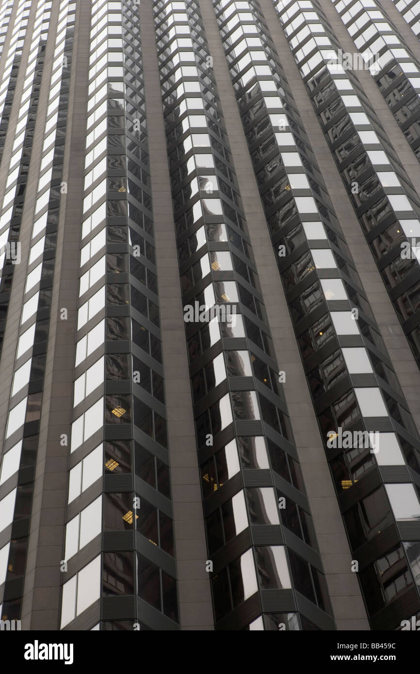 Looking up at tall office building, Chicago, IL Stock Photo - Alamy