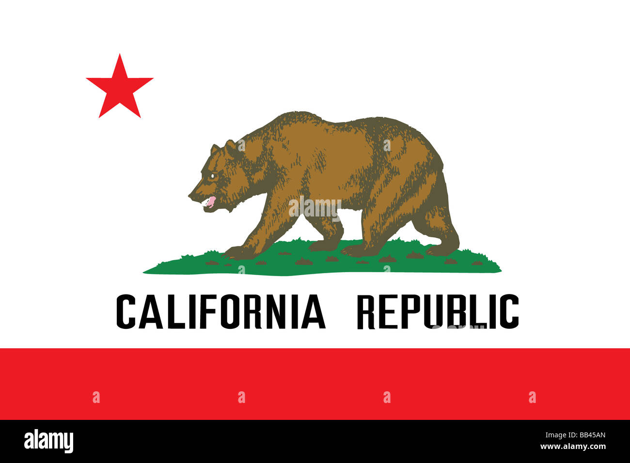 California state flag Stock Photo - Alamy