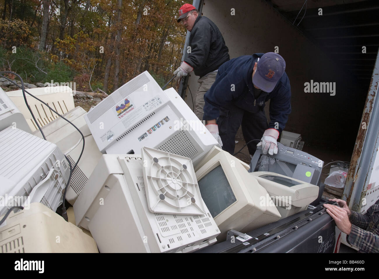 Computer recycling n Brockton, Massachusetts Stock Photo - Alamy