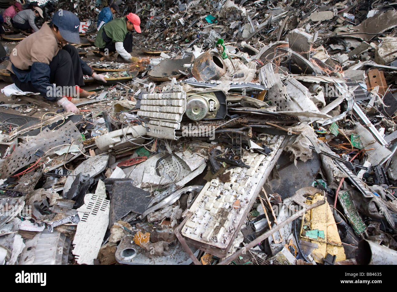 Scrap recycling in China Stock Photo - Alamy