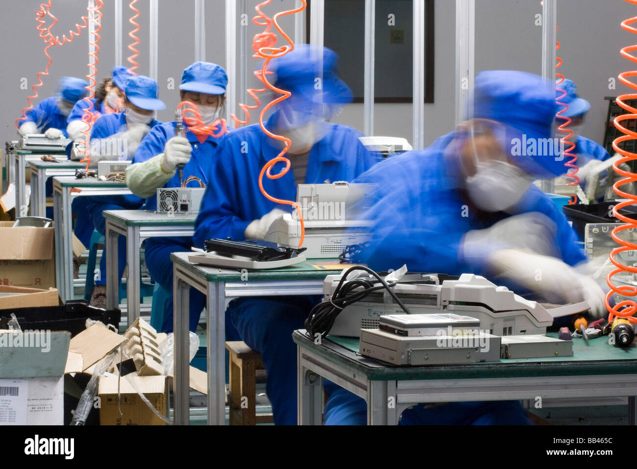 Electronics recycling facility in Shanghai, China Stock Photo - Alamy