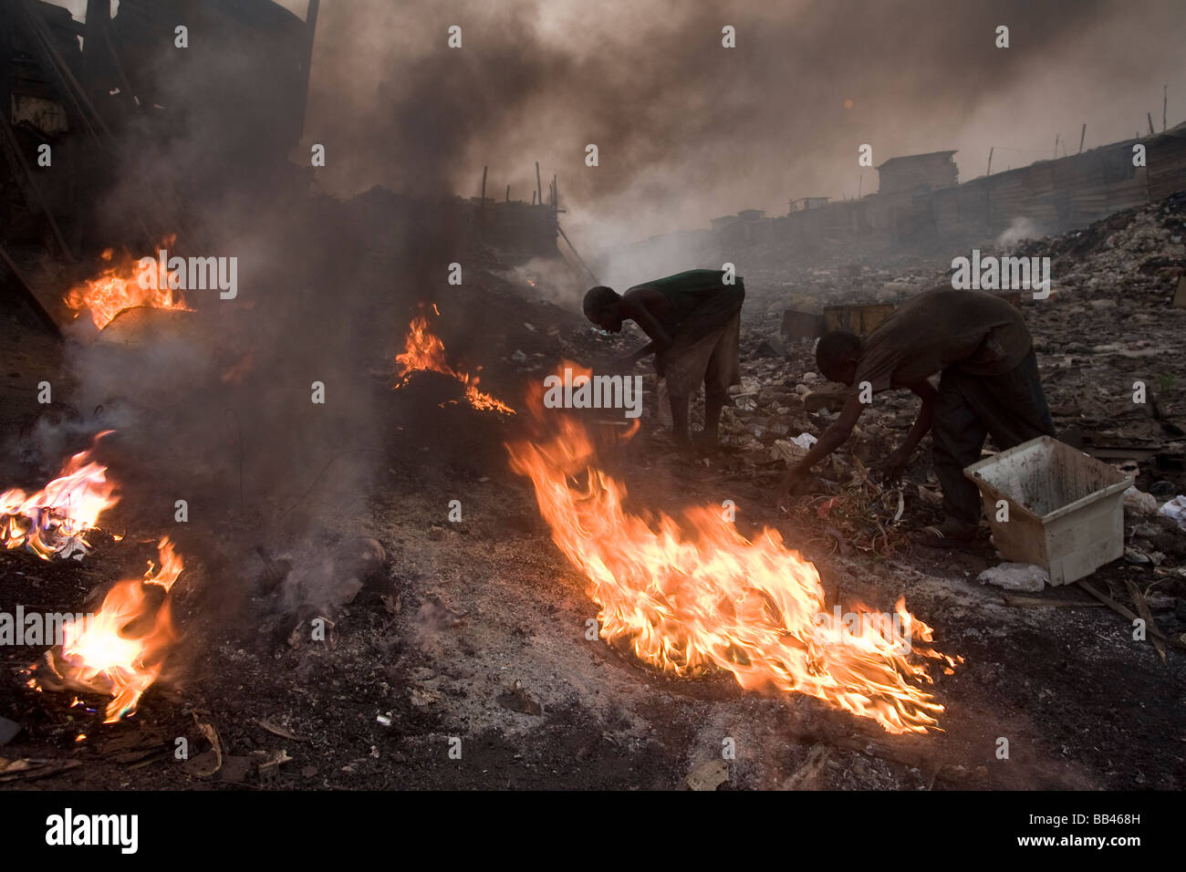Computer dumping in Accra, Ghana Stock Photo - Alamy