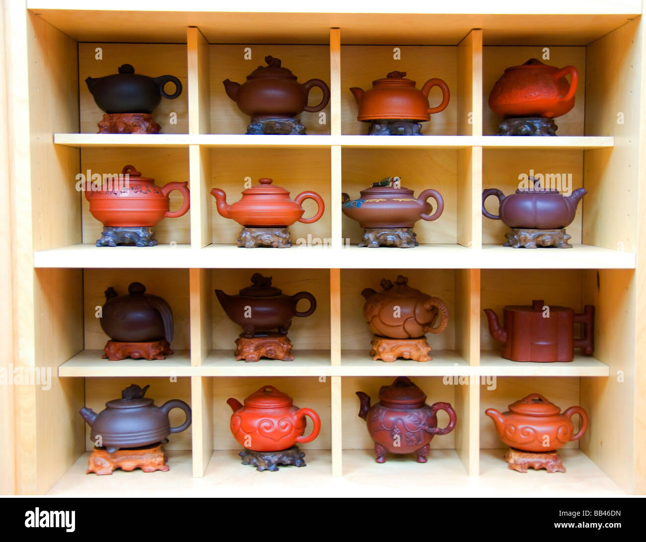 Teapot collection of various shapes Stock Photo - Alamy