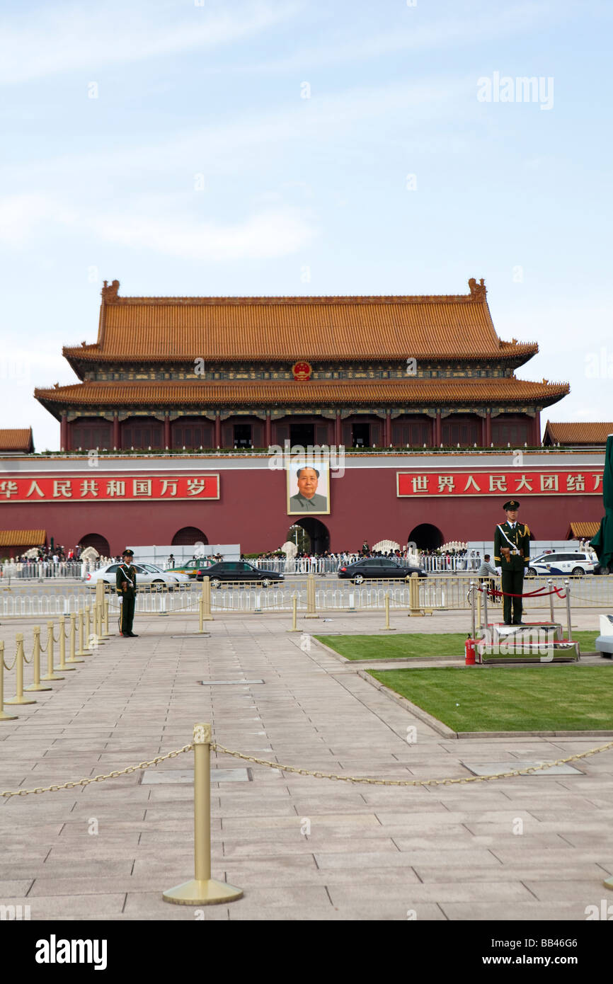 The Tiananmen Gate is seen from Tiananmen Square in Beijing, China ...