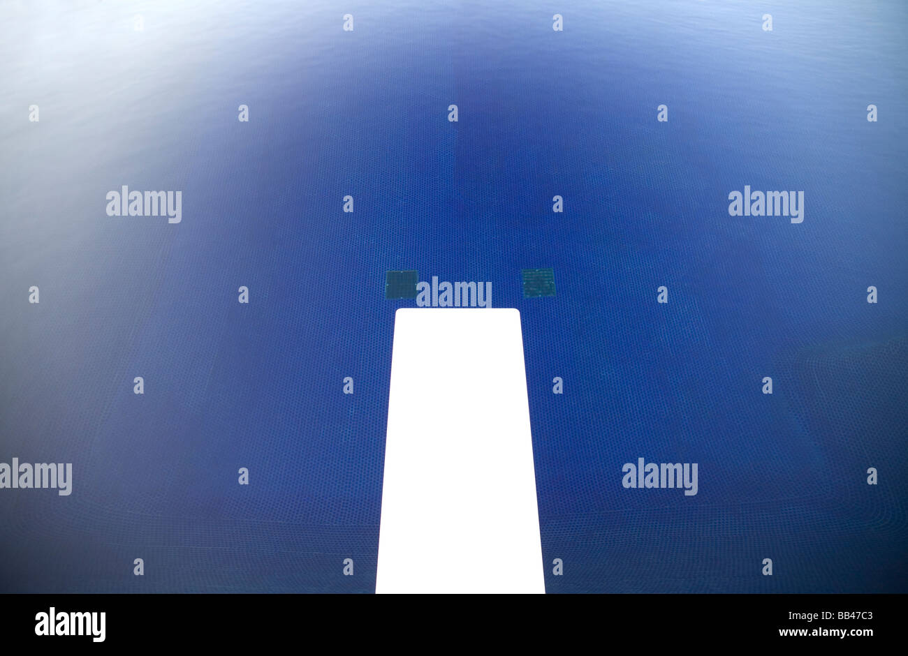 A white diving board above a blue pool, Folsom, California Stock Photo ...