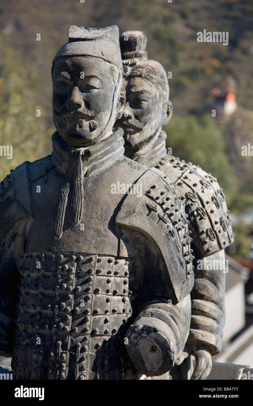 Ancient statues at the Great Wall in Beijing, China Stock Photo - Alamy