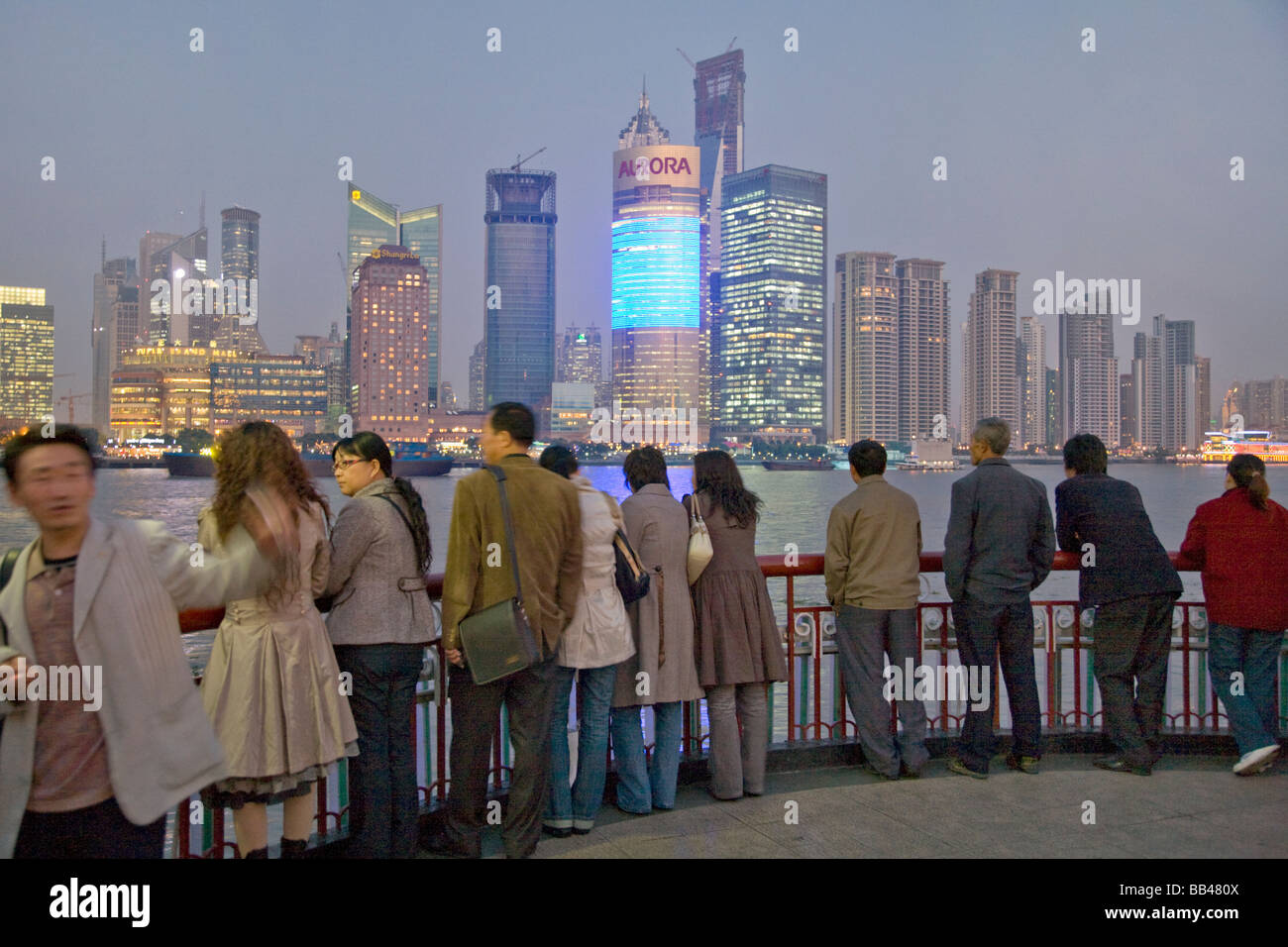 Shanghai china large crowd hi-res stock photography and images - Alamy
