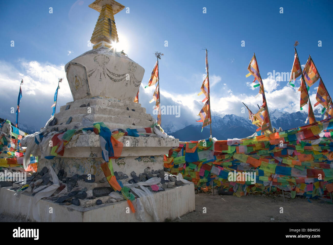 Stupas at Feilaisi in Yunnan Province, China Stock Photo - Alamy