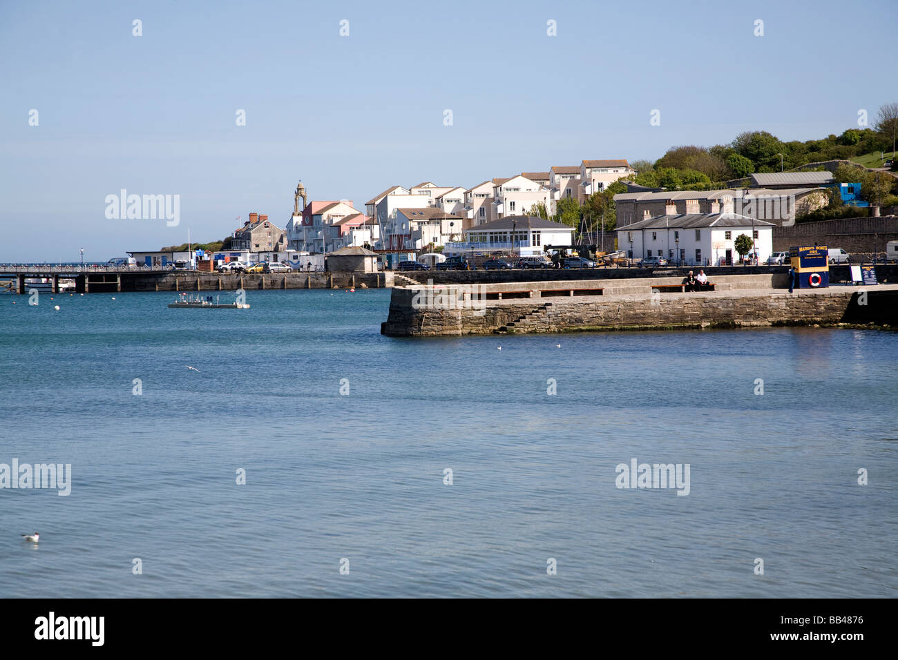 Harbour sea Swanage Dorset England Stock Photo - Alamy