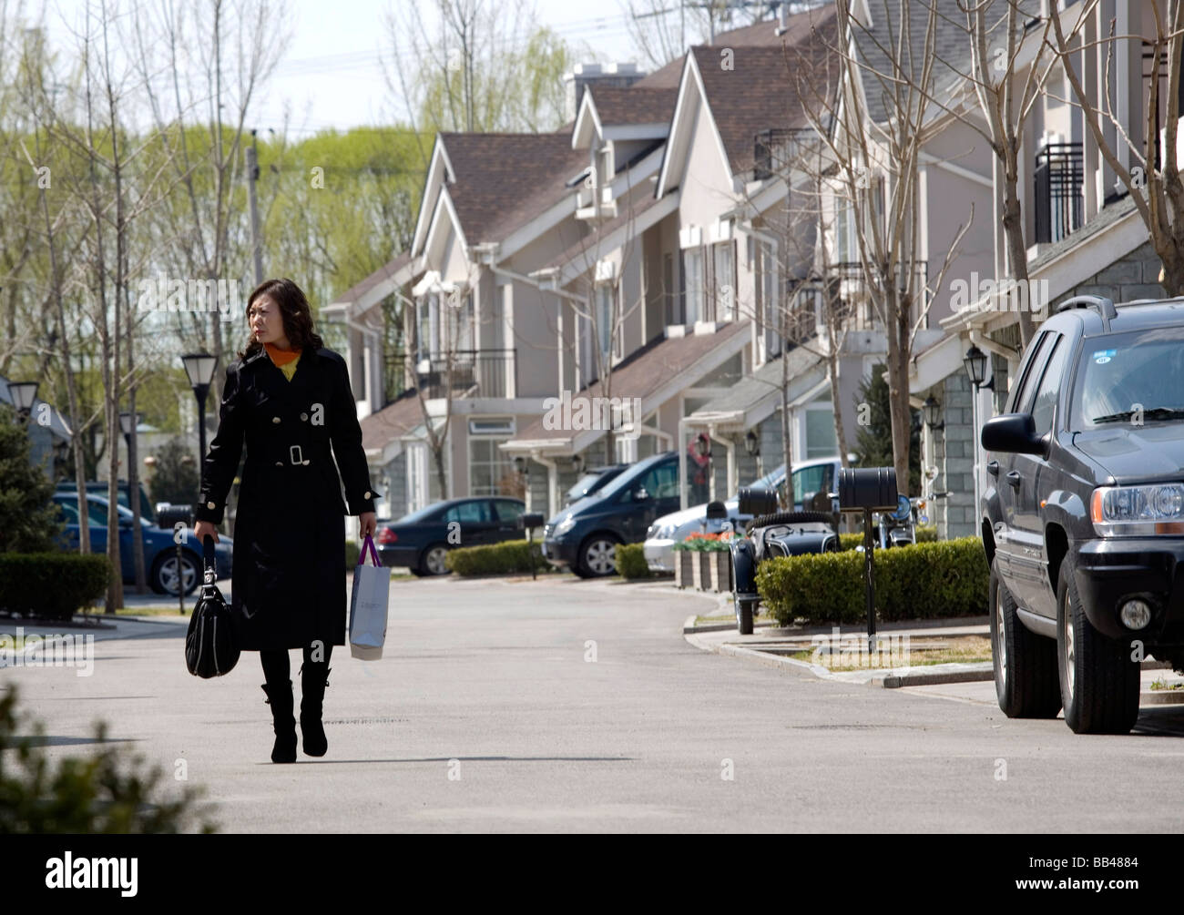 Suburban neighborhoods in Beijing, China Stock Photo - Alamy