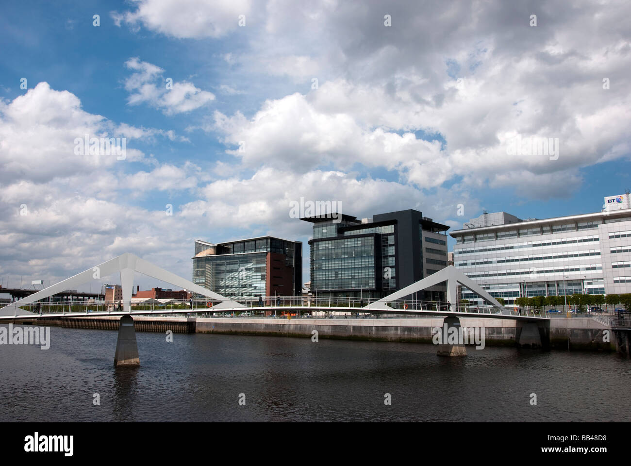 Tradeston Pedestrian & Bicycle Bridge Glasgow Stock Photo - Alamy