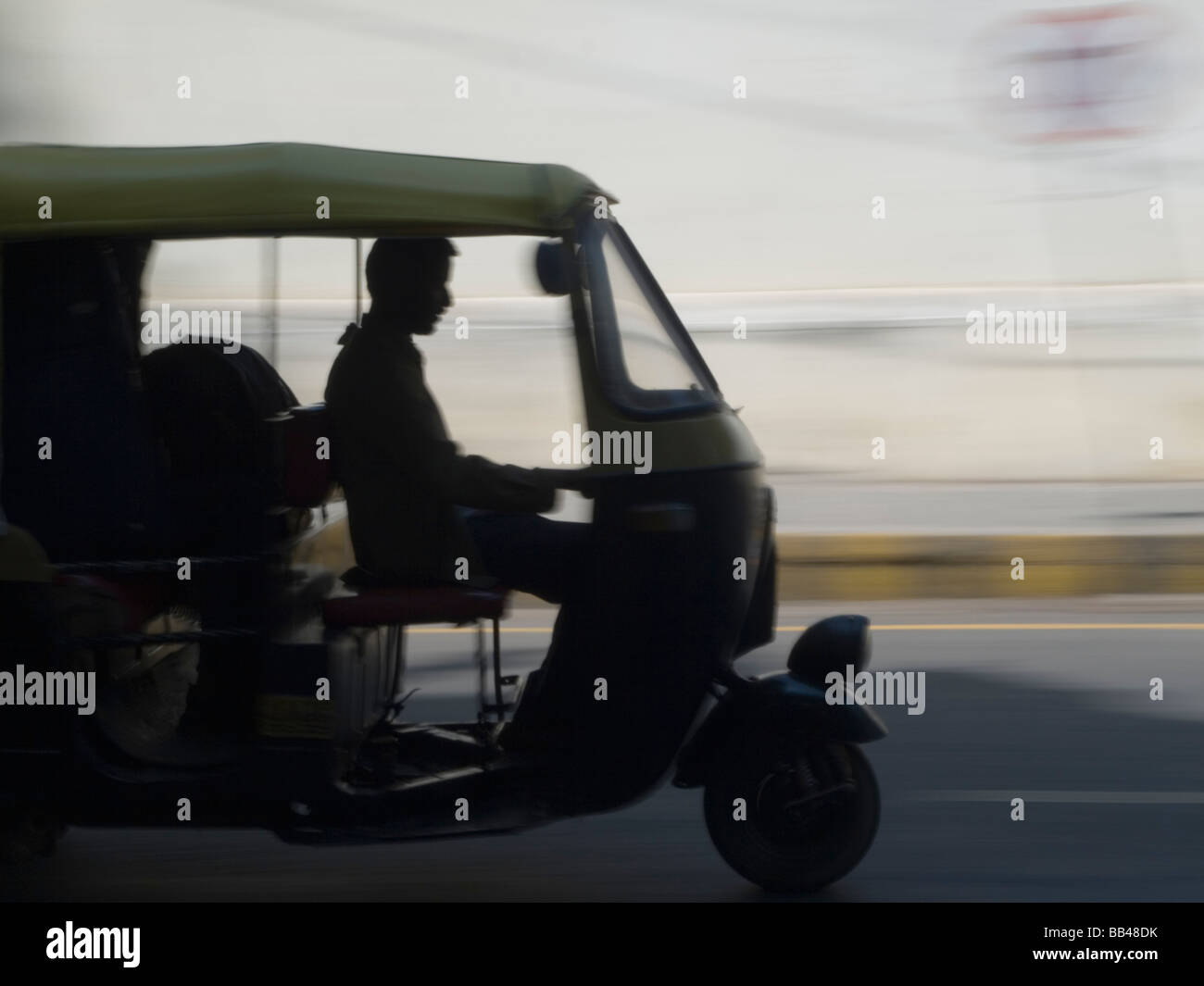 An autorickshaw on street in Bangalore, Karnataka, India Stock Photo ...