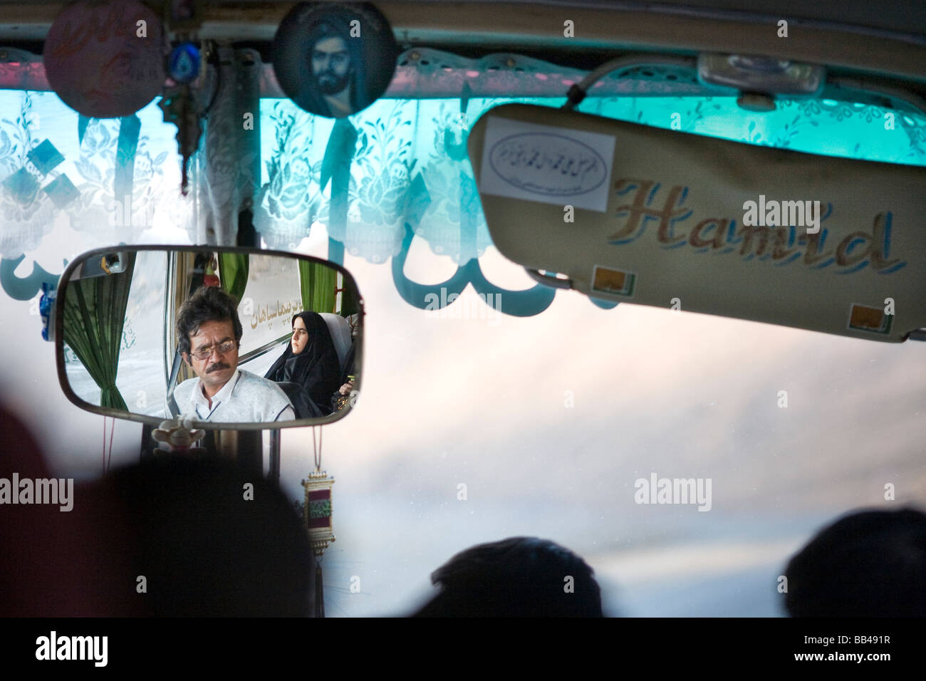 Rearview mirror bus hi-res stock photography and images - Alamy