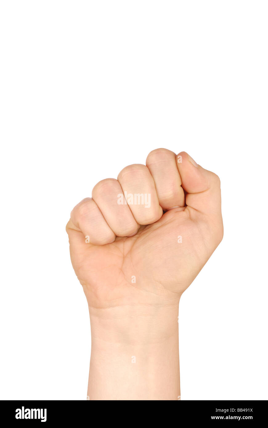 Hand fist symbol Cut Out Stock Images & Pictures - Alamy