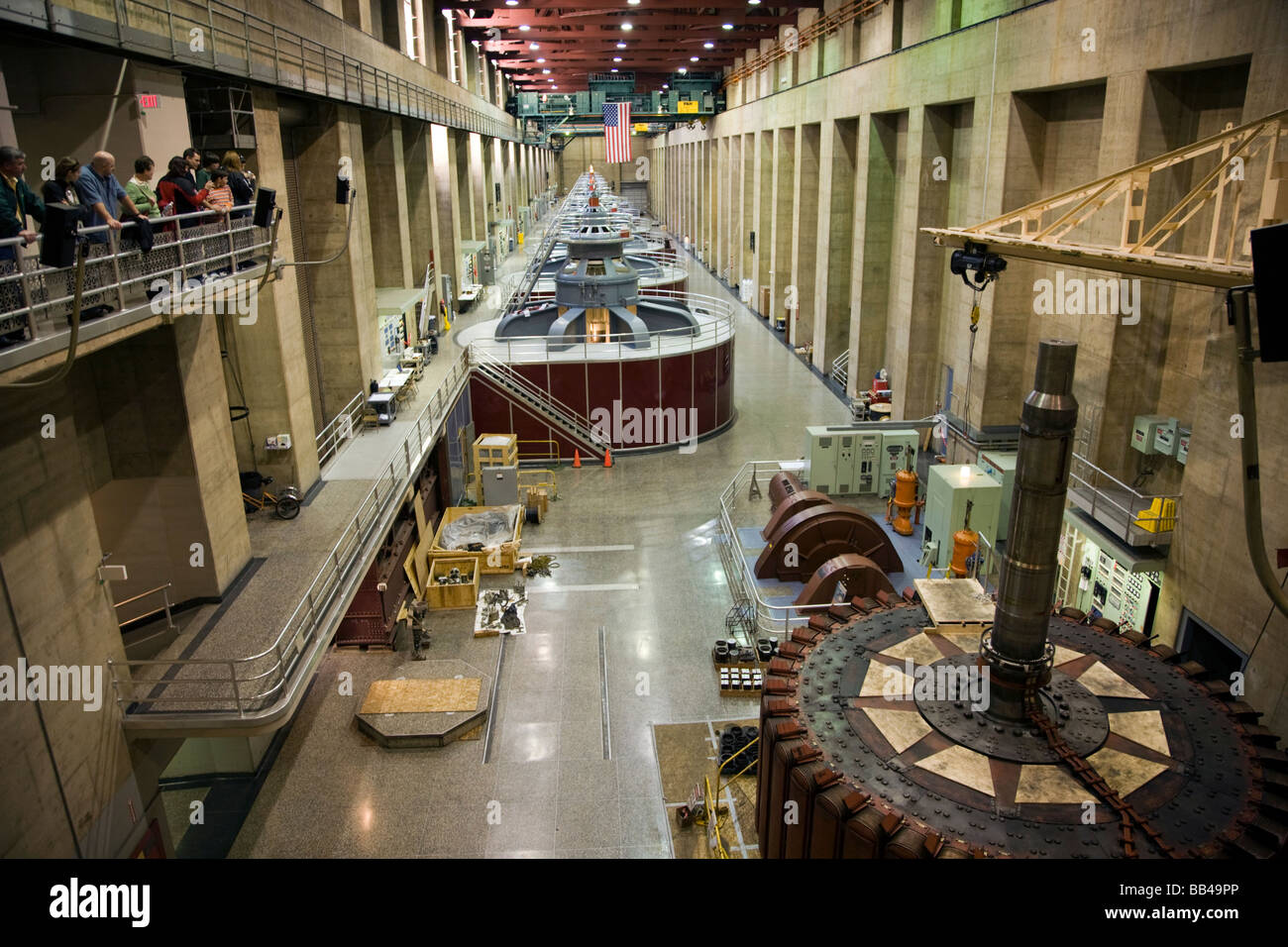 Electric generators at the Hoover Dam, near Las Vegas, Nevada Stock ...