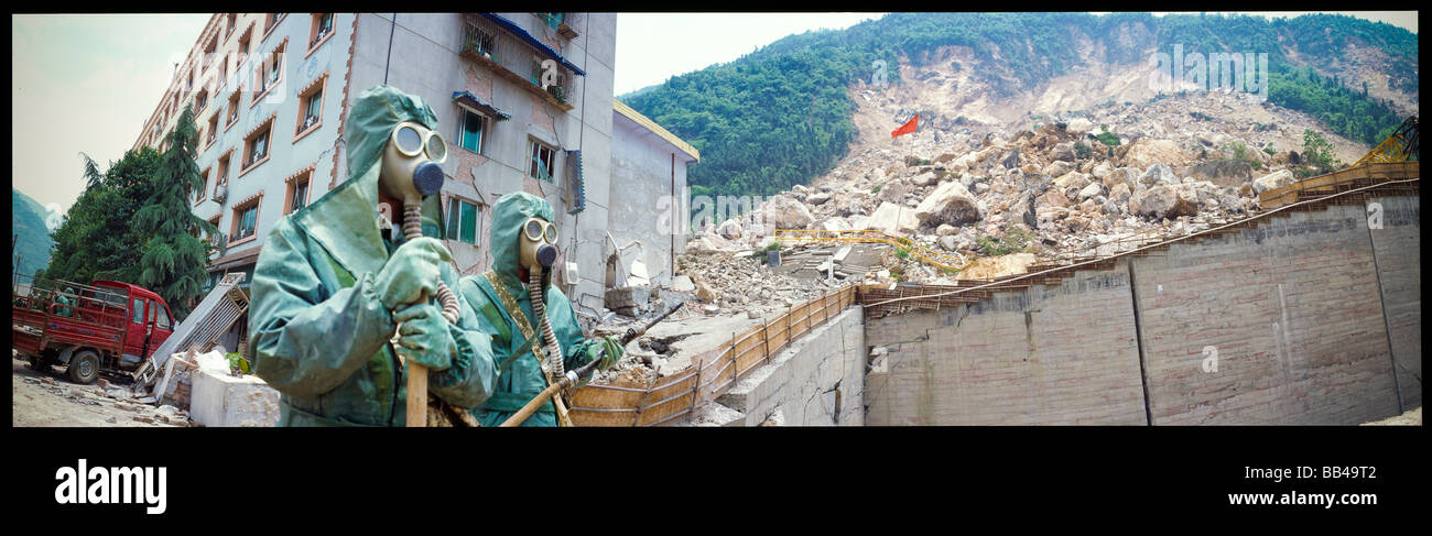 Earthquake aftermath in Beichuan, Sichuan, China Stock Photo - Alamy