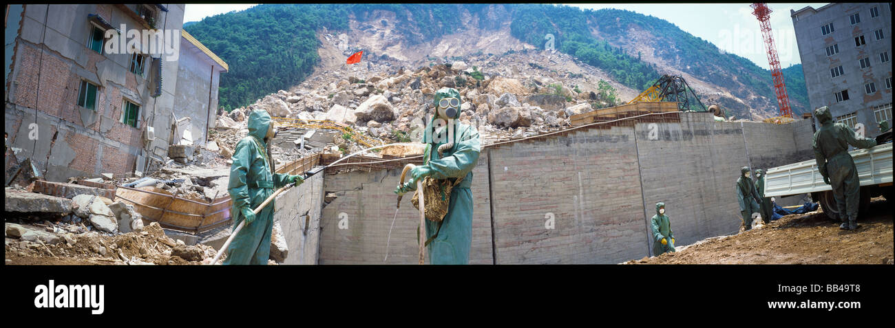 Earthquake aftermath in Beichuan, Sichuan, China Stock Photo - Alamy