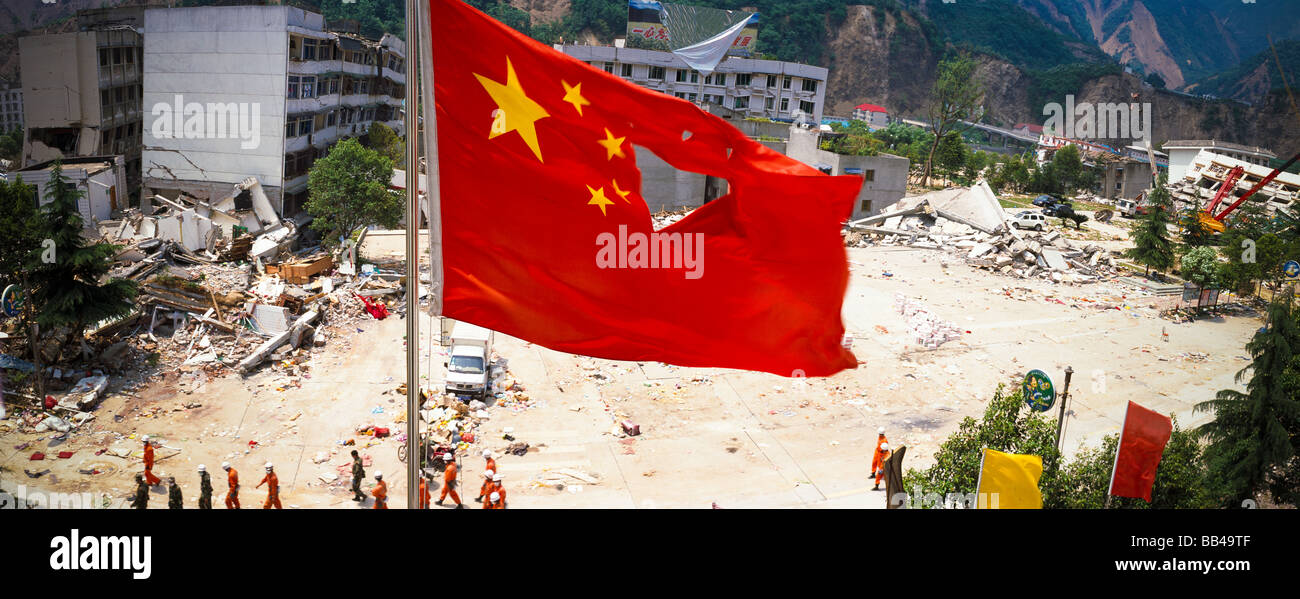 Earthquake aftermath in Beichuan, Sichuan, China Stock Photo - Alamy
