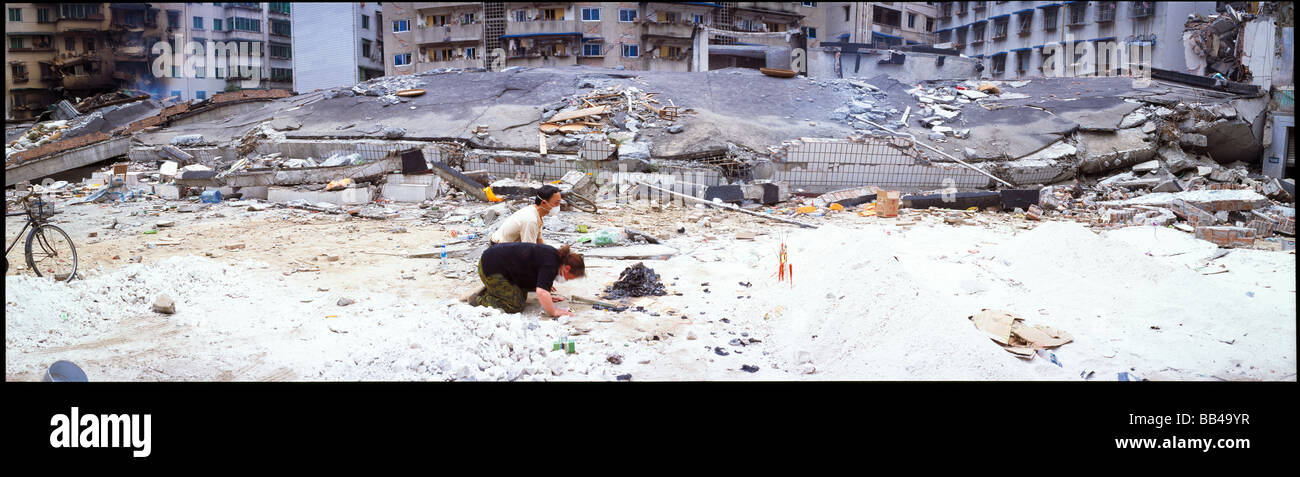 Earthquake aftermath in Beichuan, Sichuan, China Stock Photo - Alamy