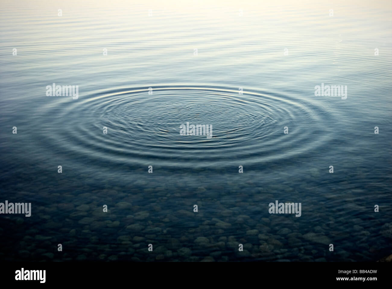 Ripples on lake surface, Maine Stock Photo - Alamy