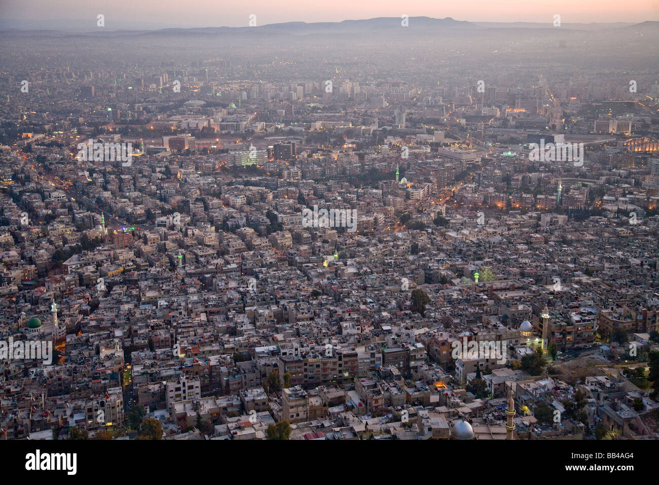 View over Damascus, Syria Stock Photo - Alamy