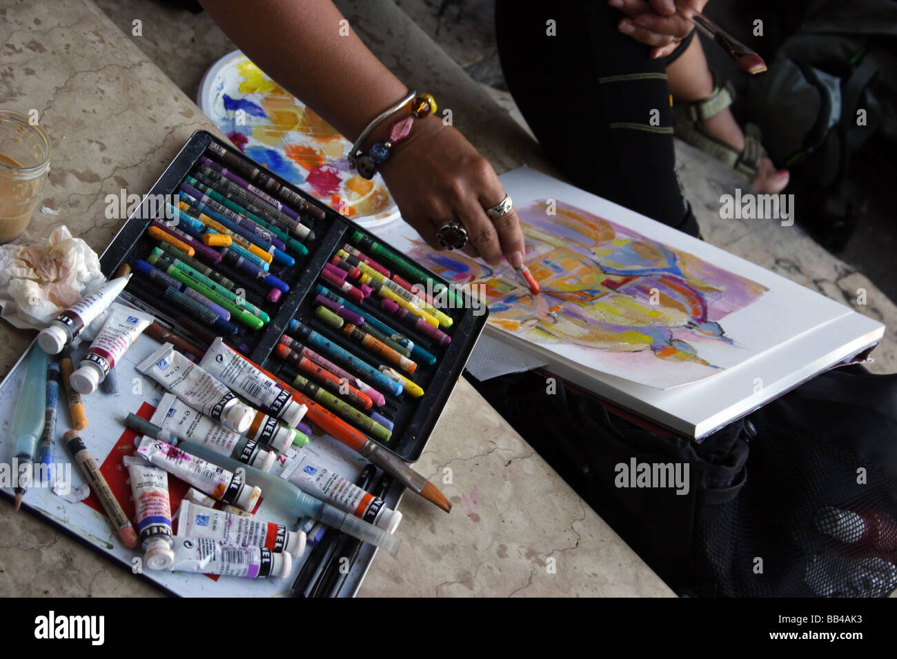 Painters hand hi-res stock photography and images - Alamy