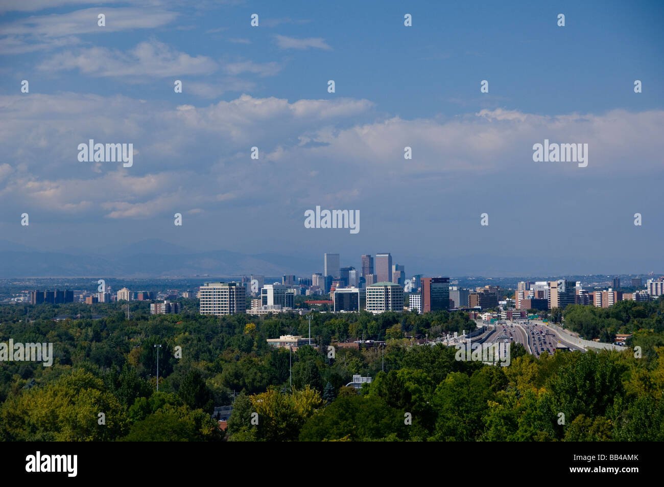 Denver skyline and traffic hi-res stock photography and images - Alamy
