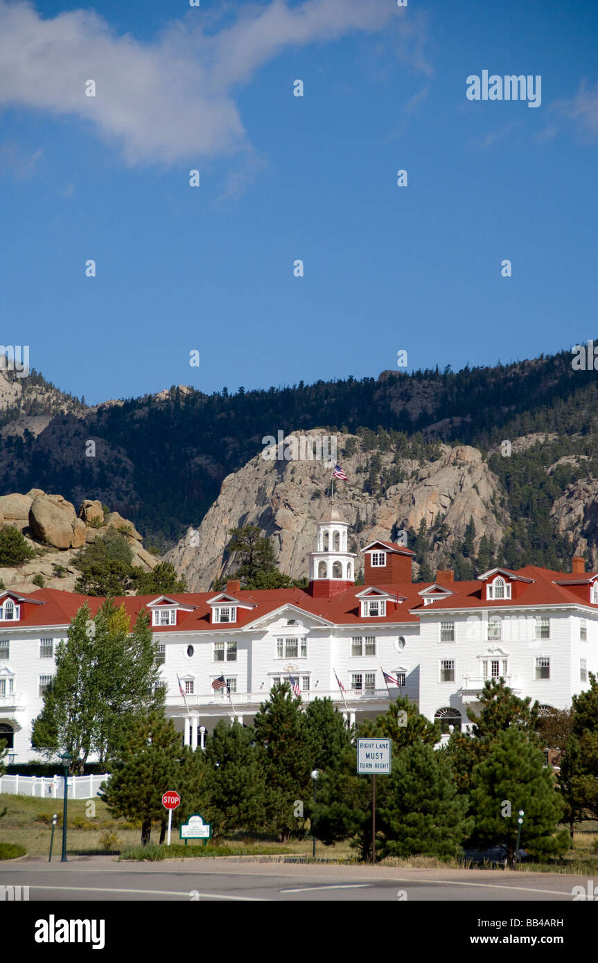 Colorado, Estes Park. Historic Stanley Hotel Stock Photo - Alamy