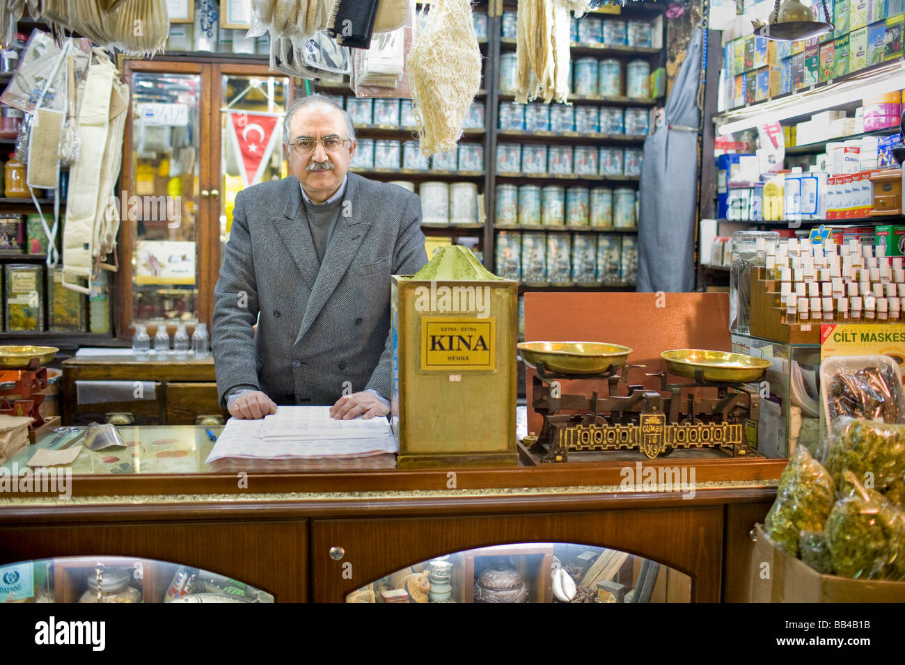 Pharmacist in the grand Bazaar in Istanbul, Turkey Stock Photo - Alamy