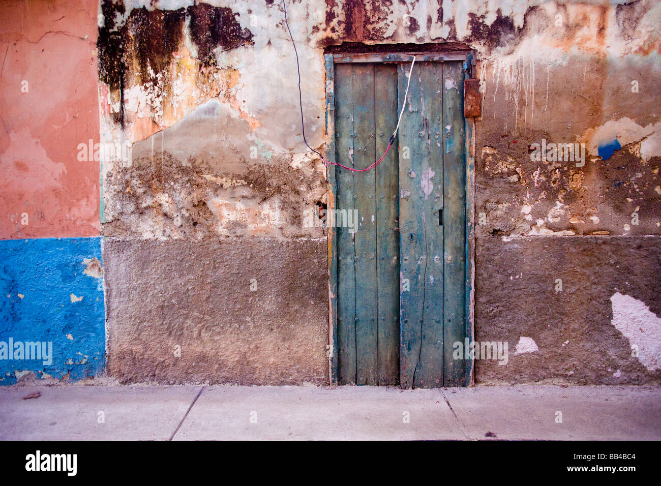 The front door of a house in Puerto Colombia, also known as Choroni ...