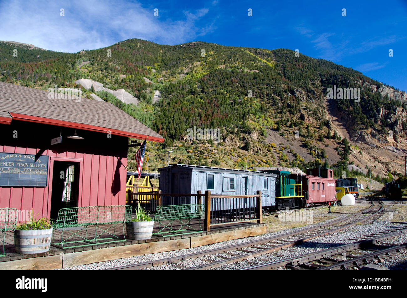 Colorado, Silver Plume station. Georgetown Loop Railroad from Silver ...