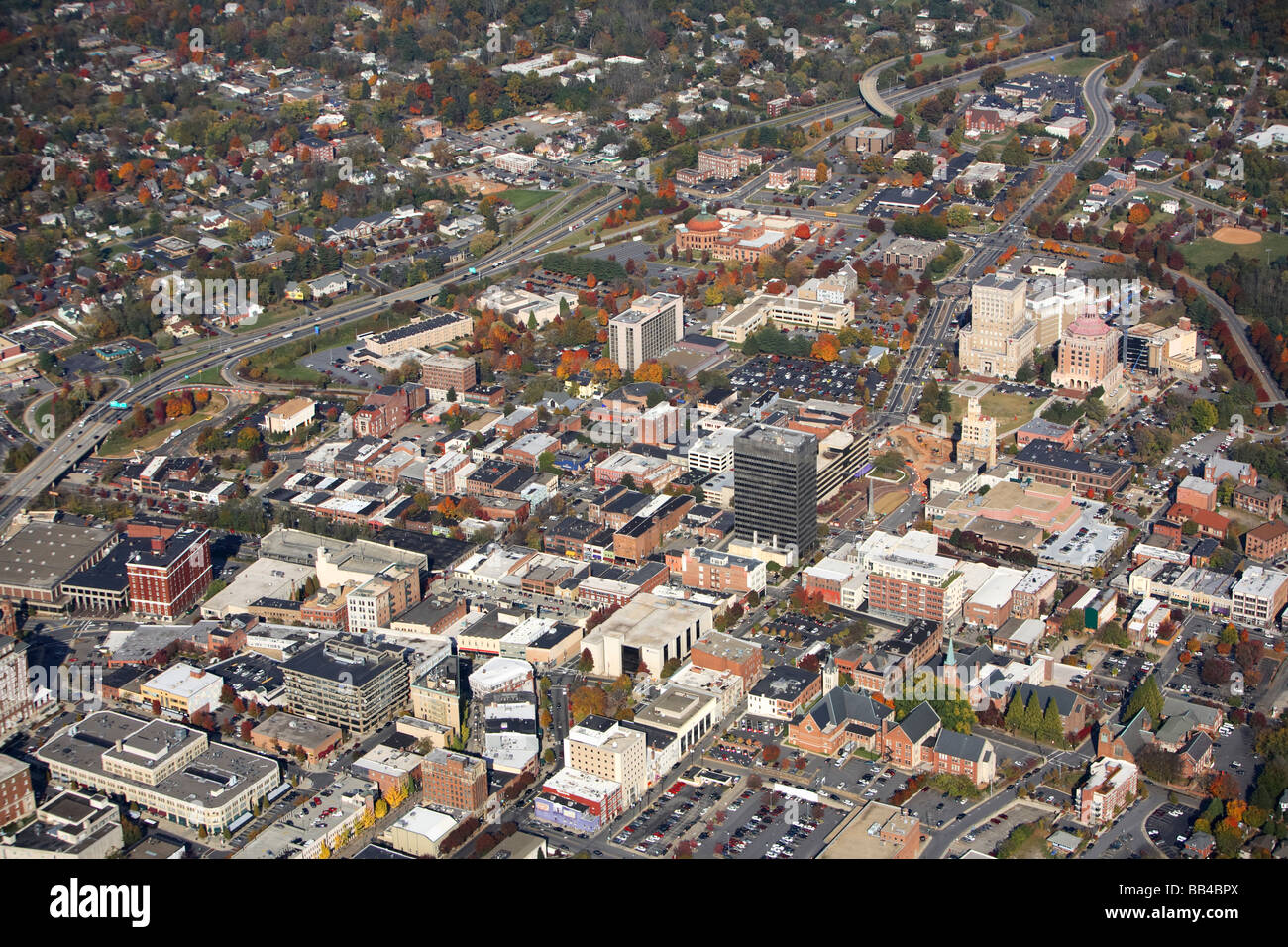 Asheville aerial hi-res stock photography and images - Alamy