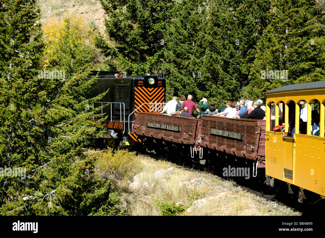 Colorado, Georgetown Loop Railroad from Silver Plume to Georgetown ...