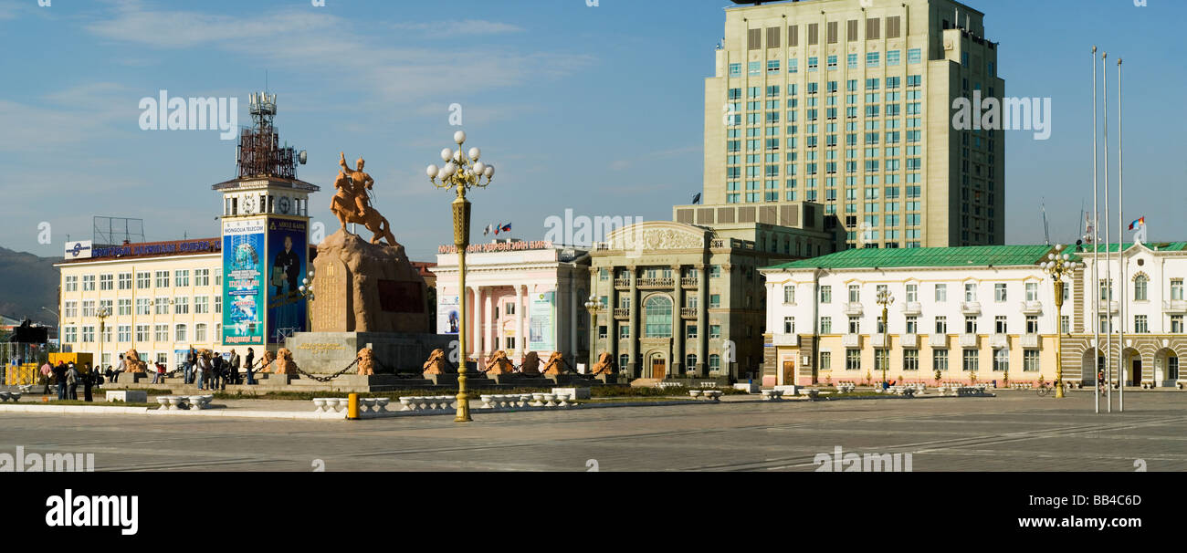 Sukhbaatar Square, Ulaanbaatar, Mongolia Stock Photo - Alamy