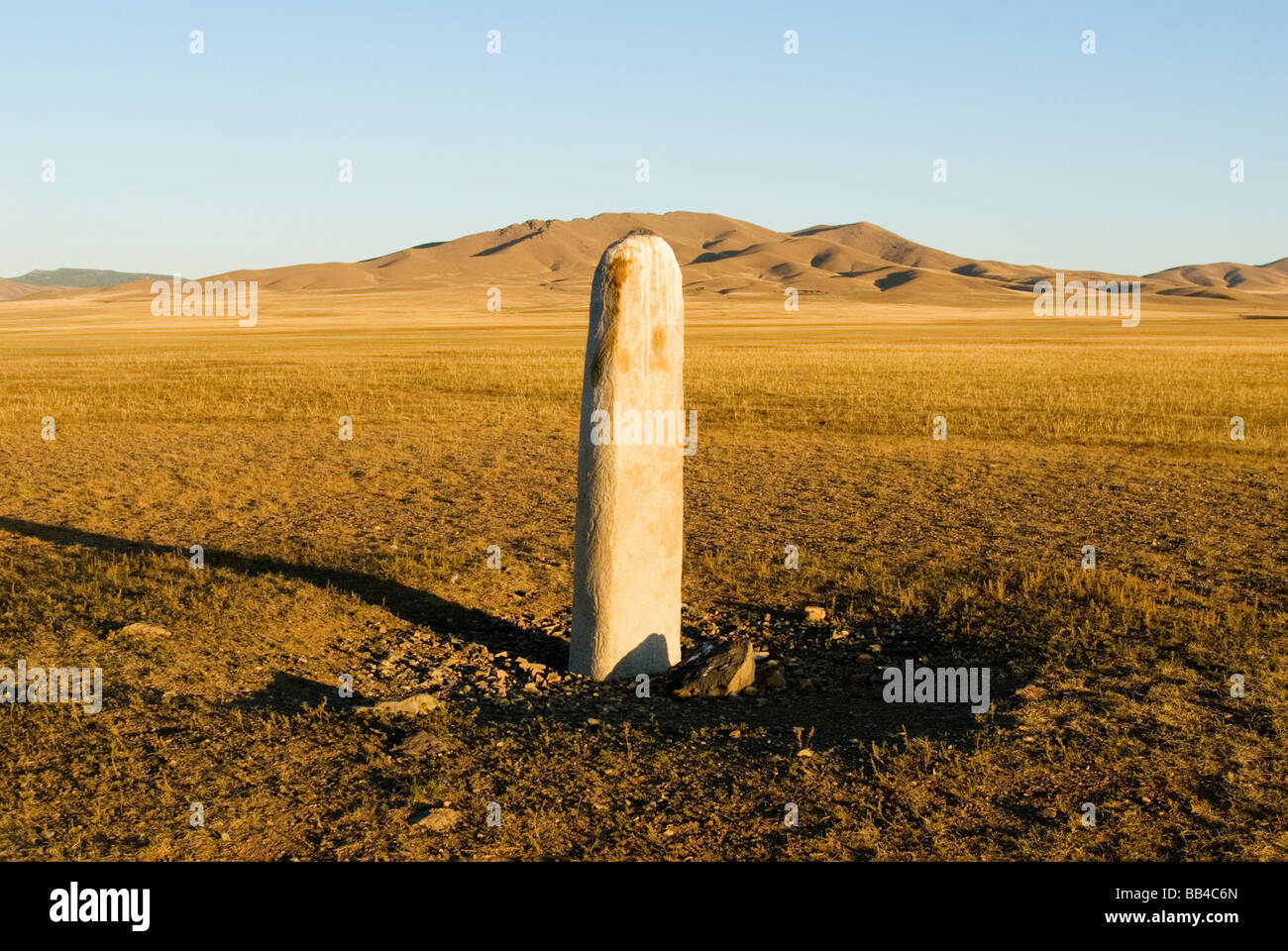 Turkic stone statue, Orkhon River, Mongolia Stock Photo - Alamy