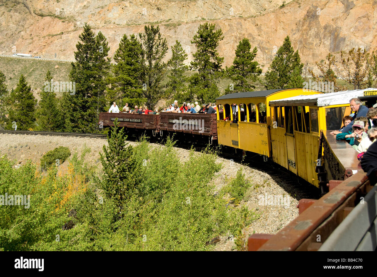 Colorado, Georgetown Loop Railroad from Silver Plume to Georgetown ...
