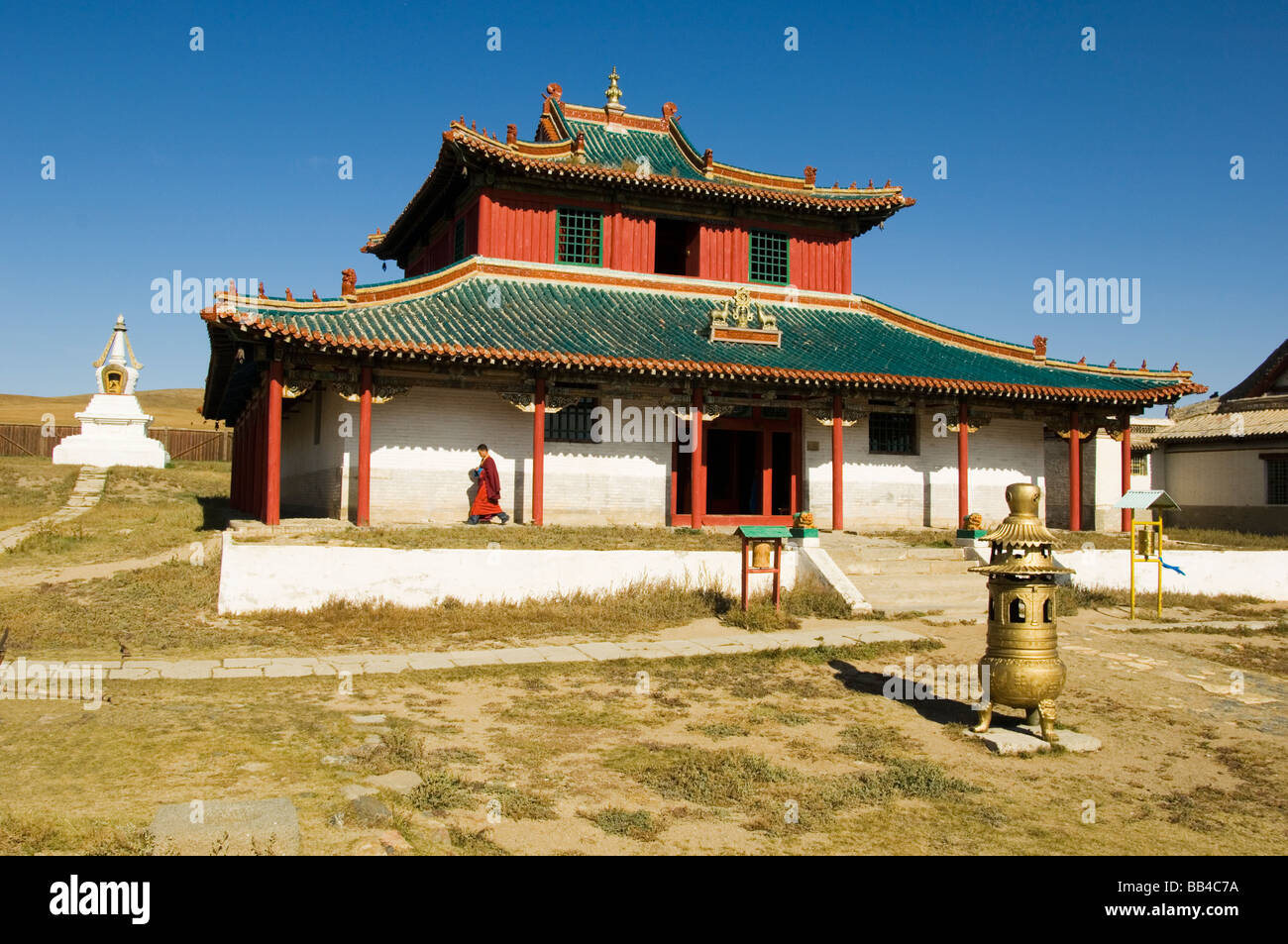 Shankh Monastery, Mongolia Stock Photo - Alamy