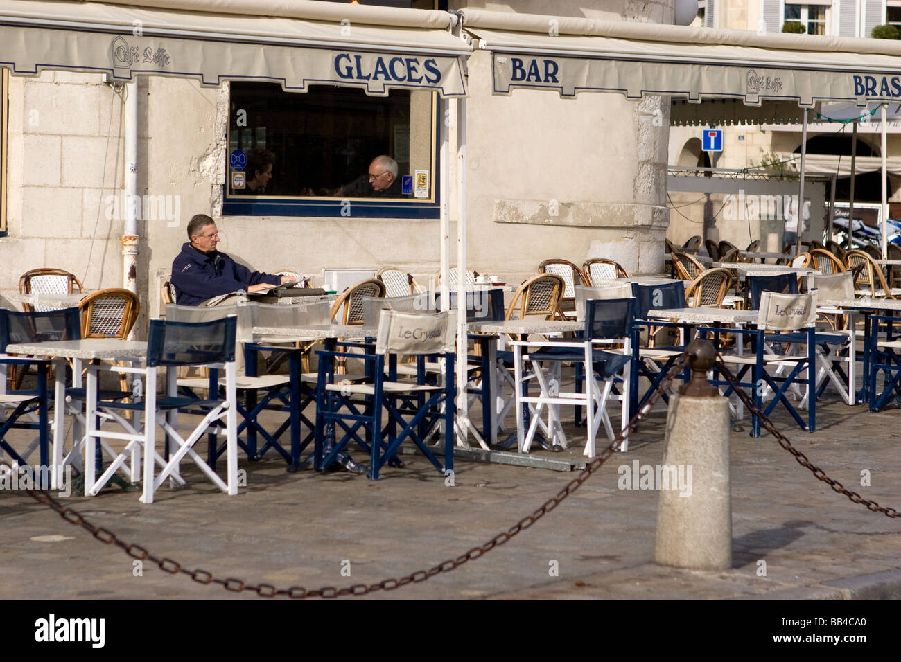 Cafe La Rochelle Charente Maritime Poitou Charentes France Stock Photo ...