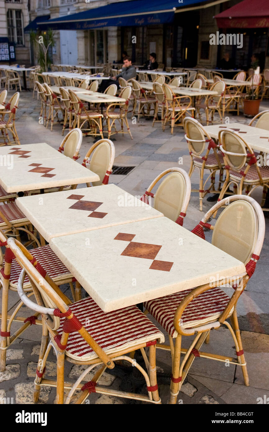 Cafe La Rochelle Charente Maritime Poitou Charentes France Stock Photo ...