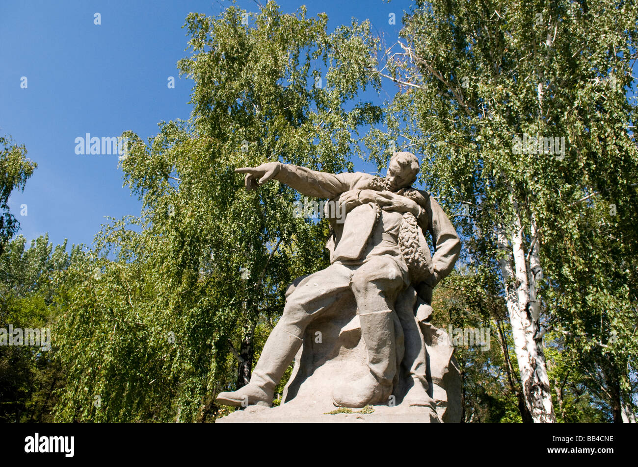 Statue of wounded Stock Photo - Alamy
