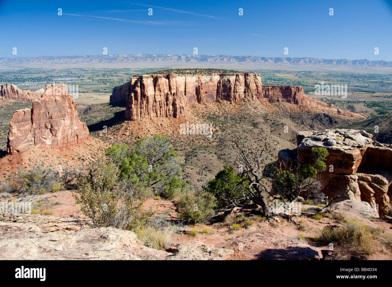 Colorado, Grand Junction, Colorado National Monument. Independence Rock ...