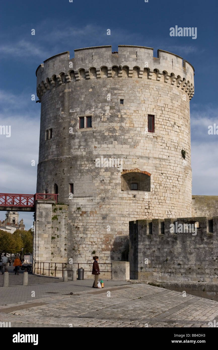 Chain Tower La Rochelle Charente Maritime Poitou Charentes France Stock ...