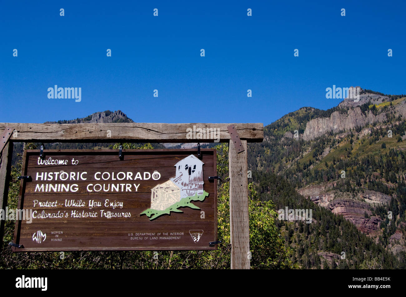 Colorado, US Hwy 550 (aka Million Dollar Highway), Ouray. San Juan ...