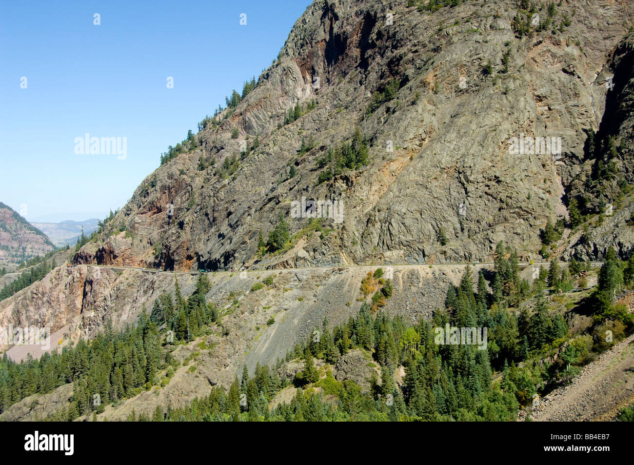 Colorado, US Hwy 550 (aka Million Dollar Highway), Ouray. San Juan ...