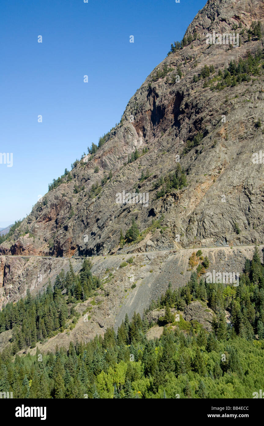 Colorado, US Hwy 550 (aka Million Dollar Highway), Ouray. San Juan ...