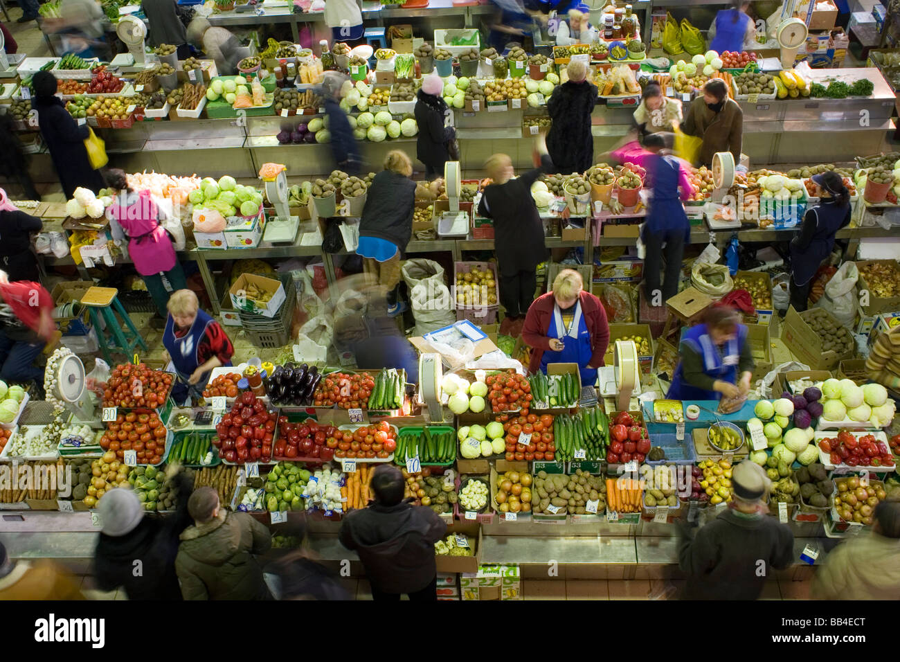 An indoor Russian market in Irkutsk, Siberia, Russia Stock Photo - Alamy