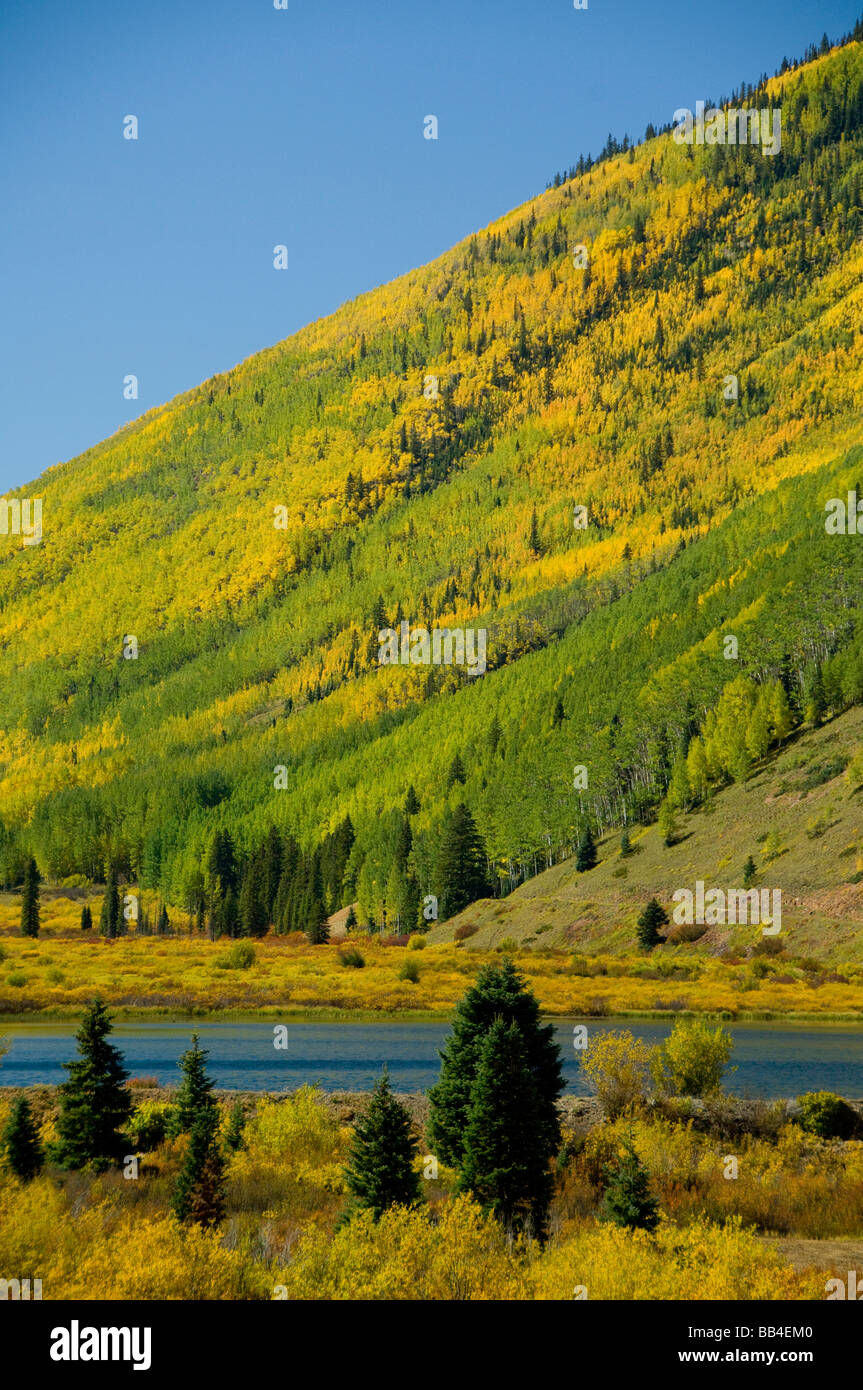 Colorado, US Hwy 550 , Red Mountain Pass between Ouray & Silverton. San ...